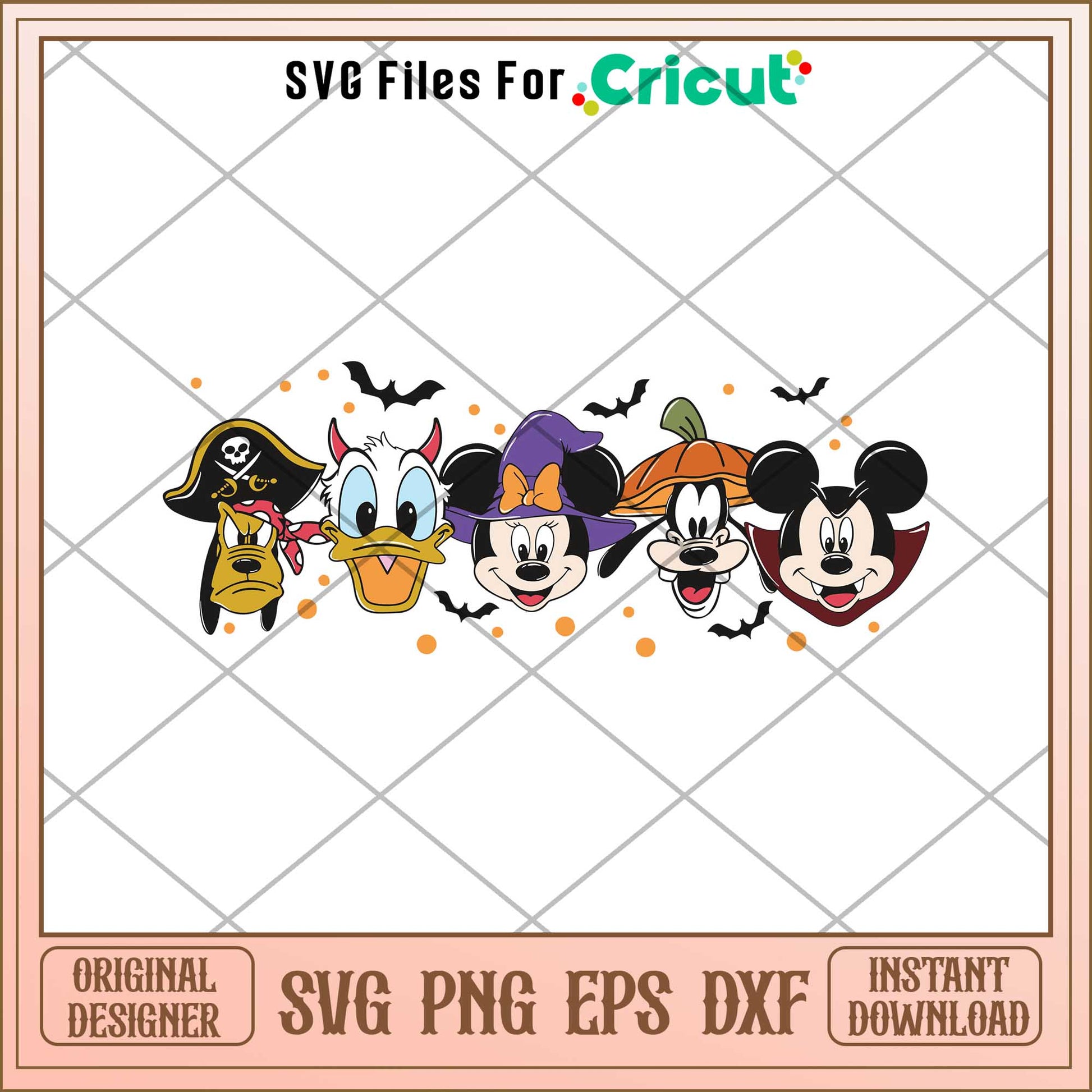 Disney Mouse And Friends Head halloween svg, Disney characters svg, Di ...