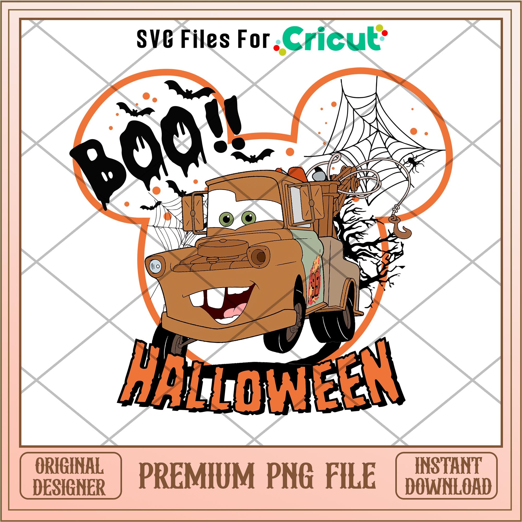 Disney Pixar's Cars Boo halloween png, cars png, digital download – svg ...