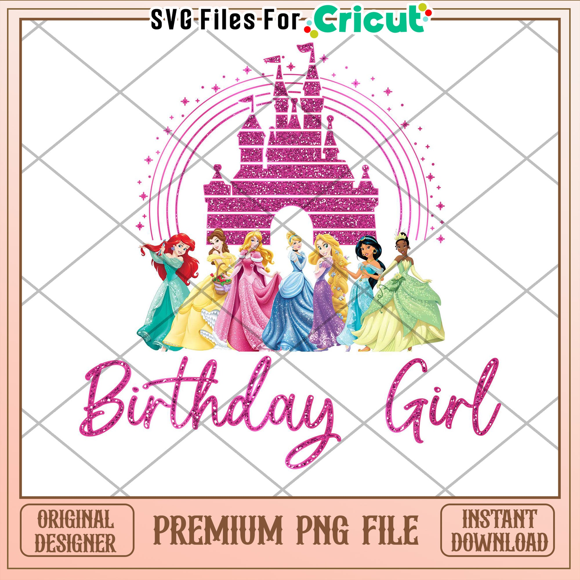 Disney Princess Birthday PNG – svg files for cricut