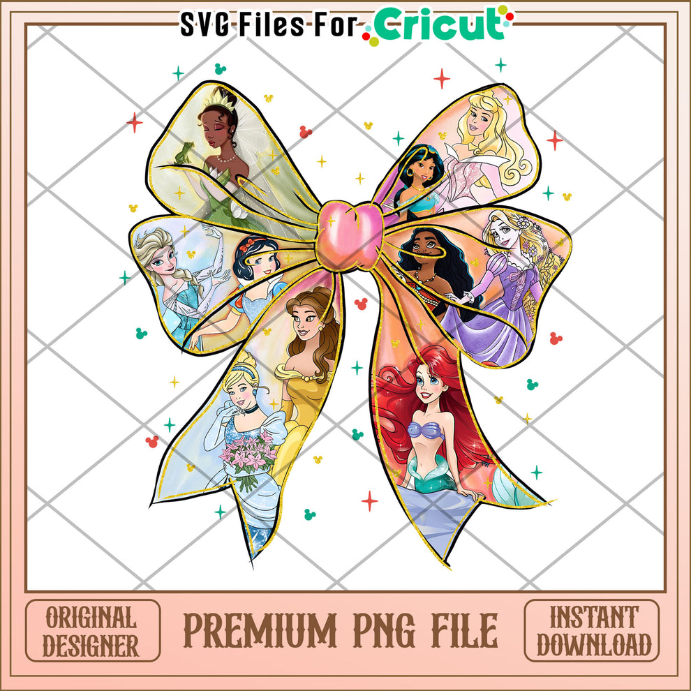 Disney Princess Bow PNG Design – svg files for cricut