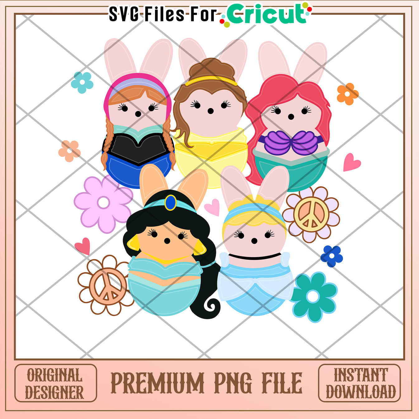 Disney Princess Bunny PNG Instant Download – svg files for cricut