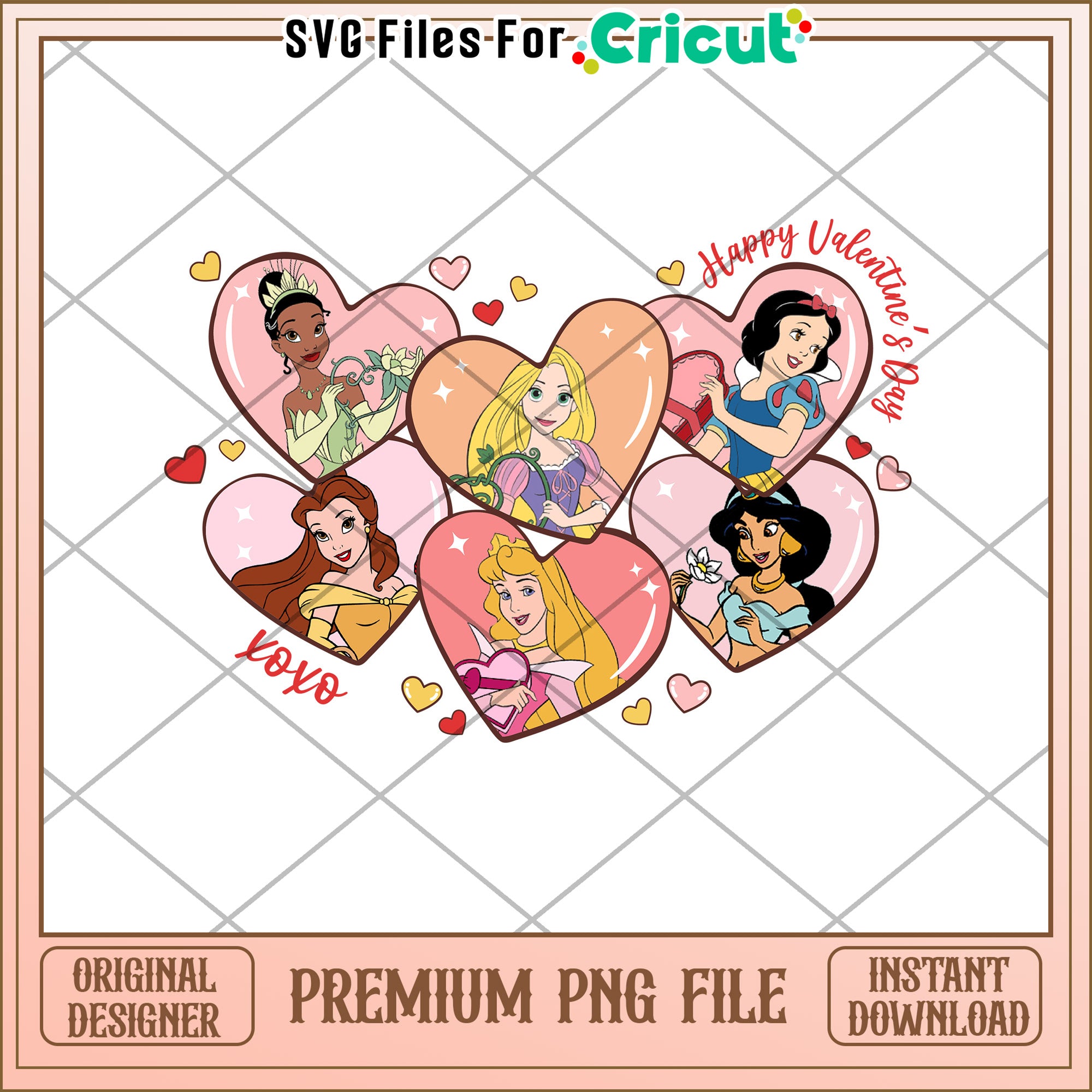 Disney Princess Valentines PNG – svg files for cricut