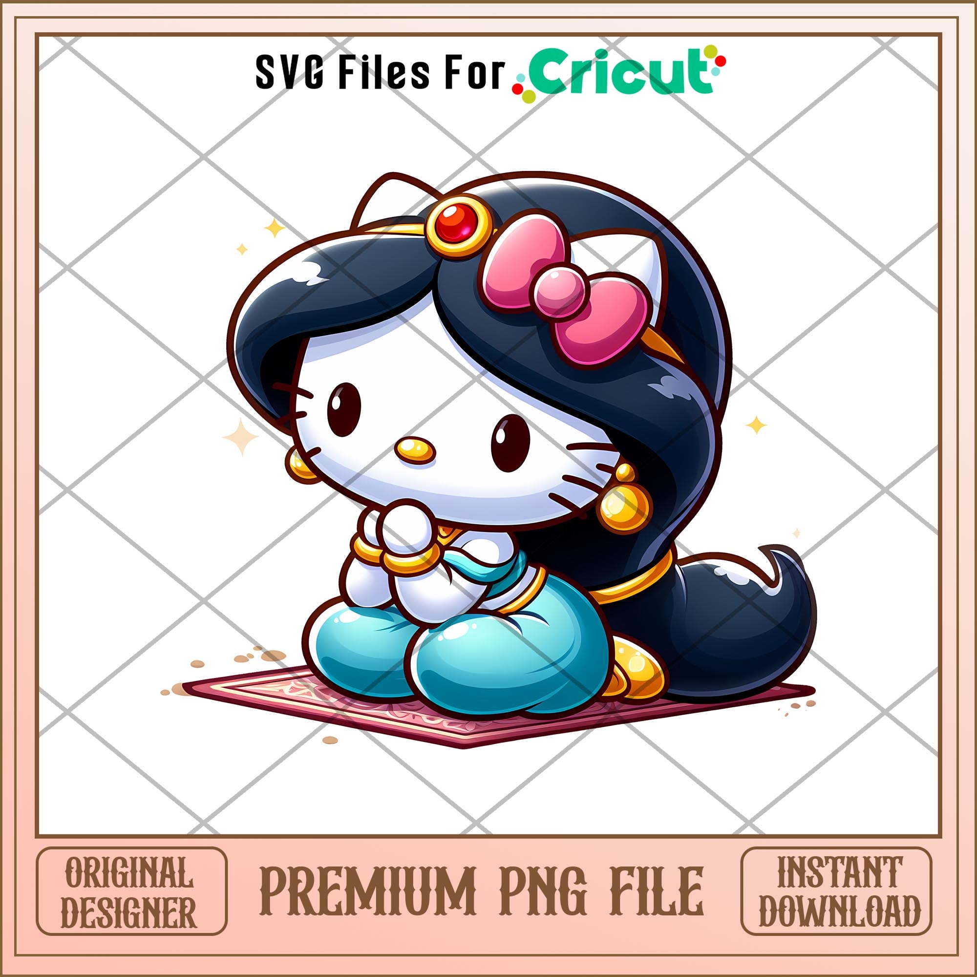 Disney Princess jasmine Hello Kitty png, Disney princess name png, dig ...
