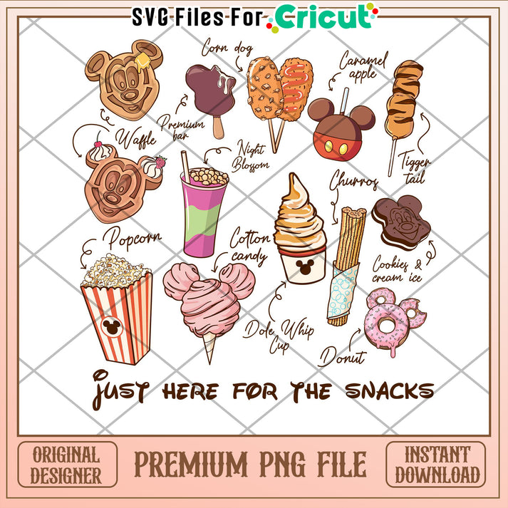 Disney Snacks PNG Cricut File – svg files for cricut