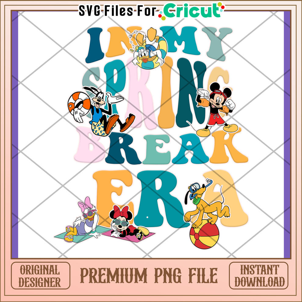 Disney Spring Break PNG Design – svg files for cricut