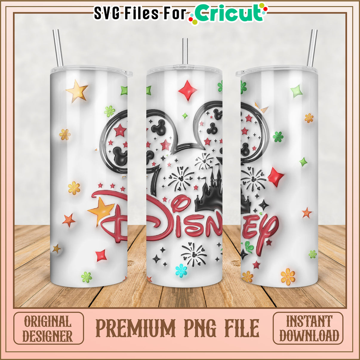 Disney Tumbler PNG File for Cricut Instant Download Design – svg files ...