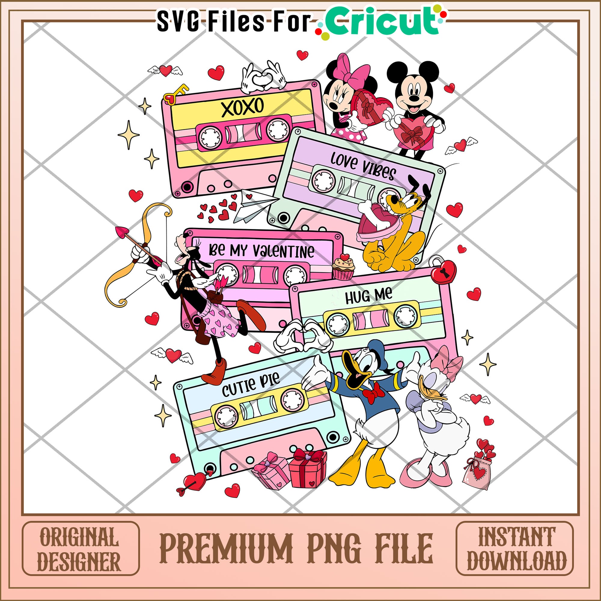 Disney Valentine PNG Sublimation Design – svg files for cricut