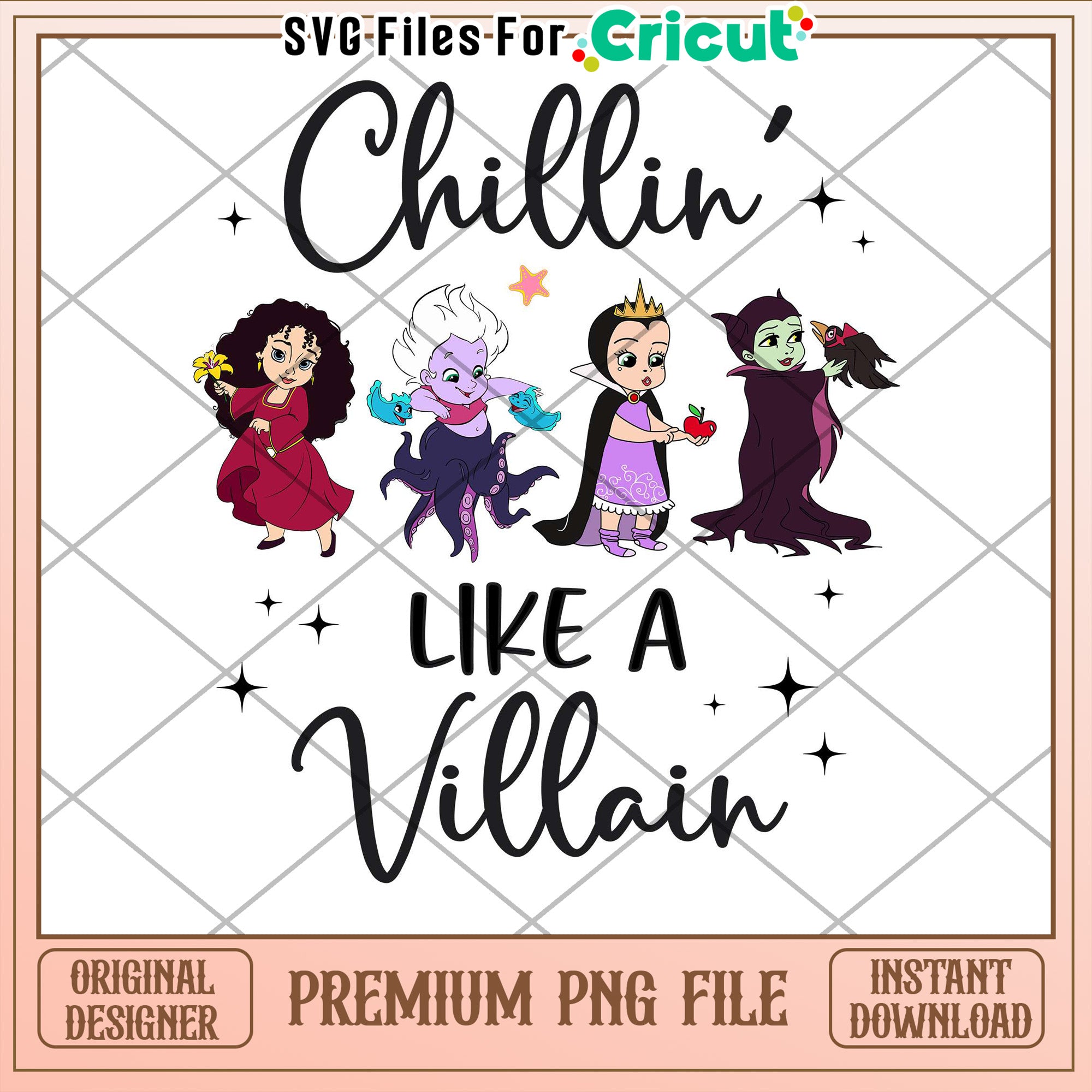 Disney Villain Baby PNG Design – svg files for cricut