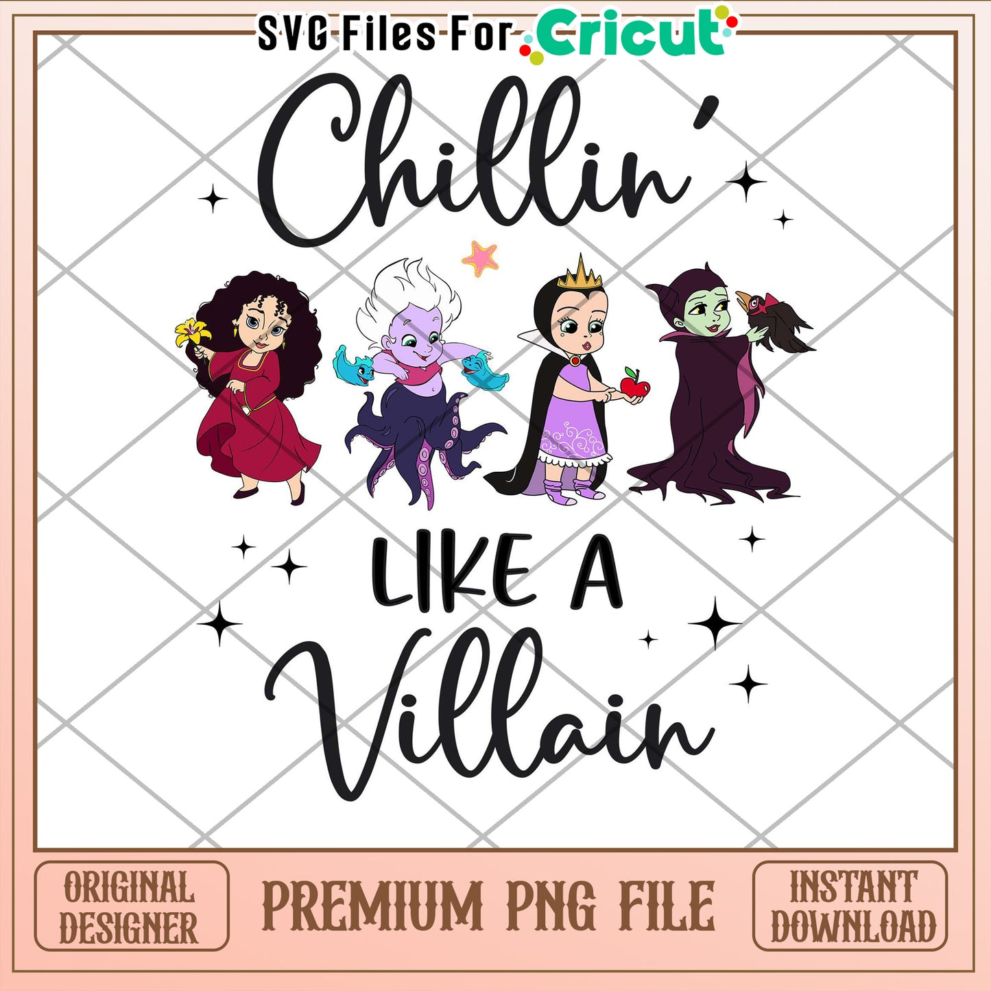 Disney Villain Baby PNG Design – svg files for cricut