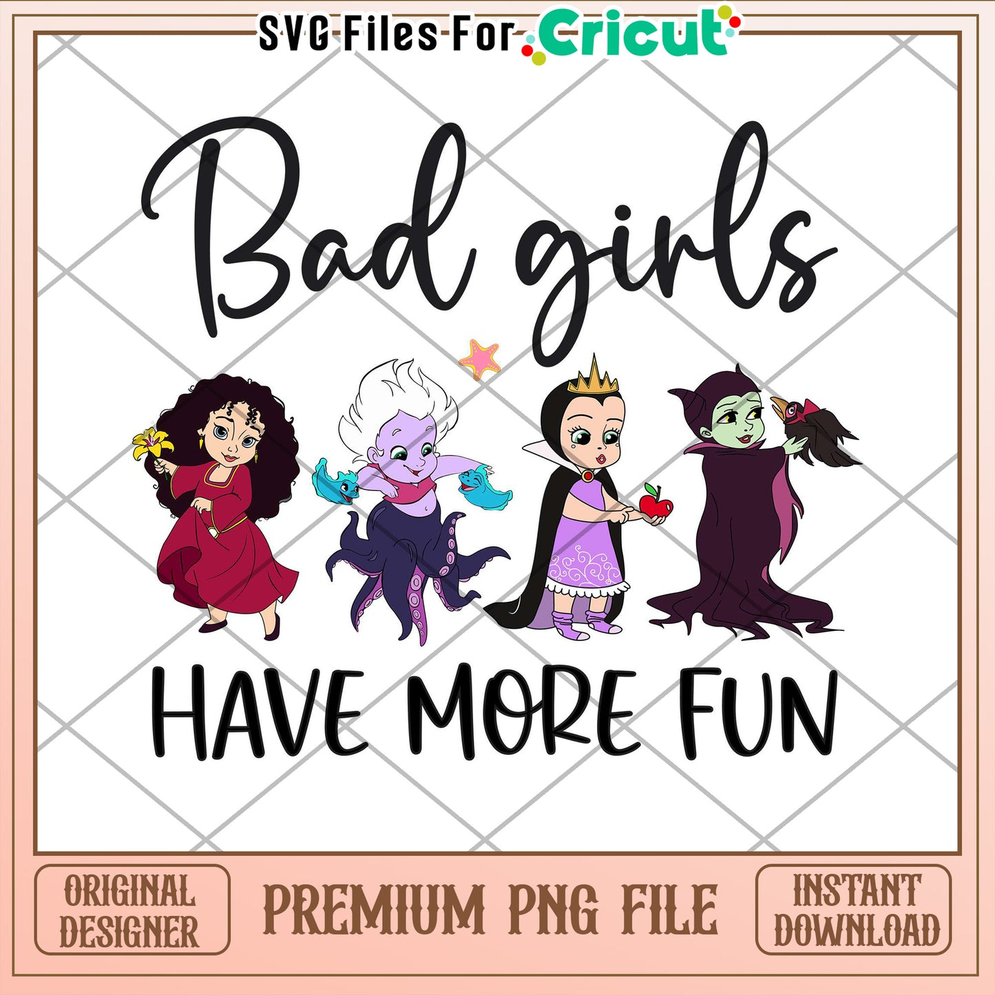 Disney Villain Girls PNG Cricut Design – svg files for cricut