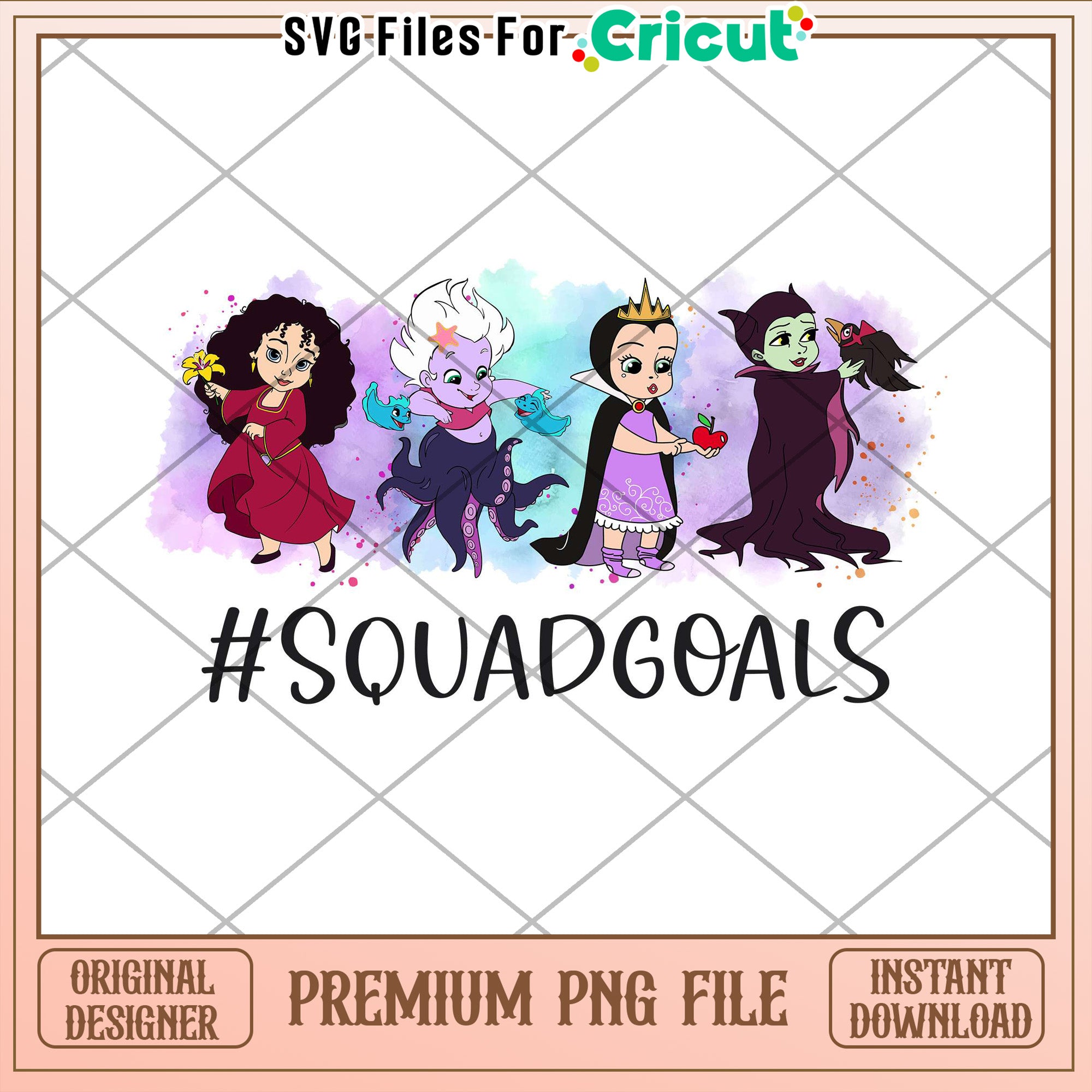 Disney Villain Squad Goals PNG – svg files for cricut