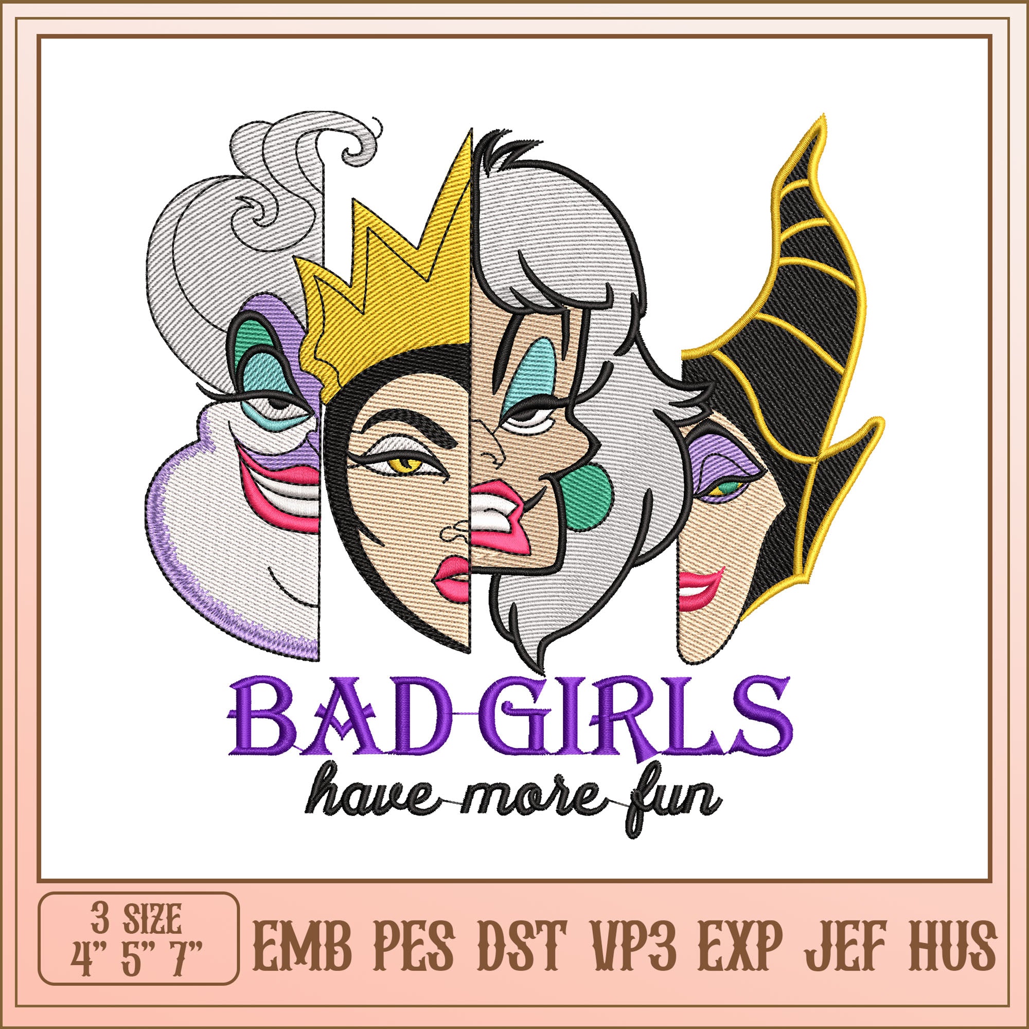 Disney Villains Embroidery Design – svg files for cricut