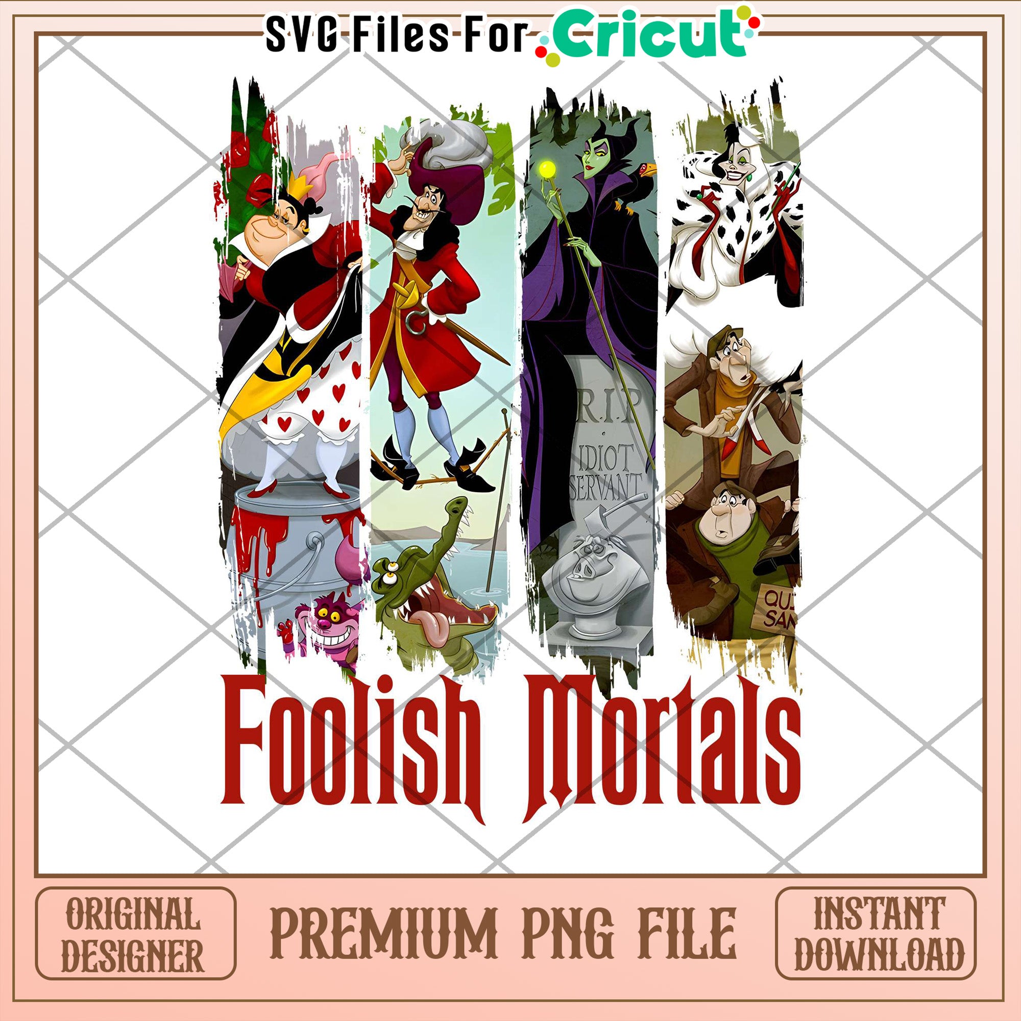 Disney Villains PNG Design Instant Download – svg files for cricut