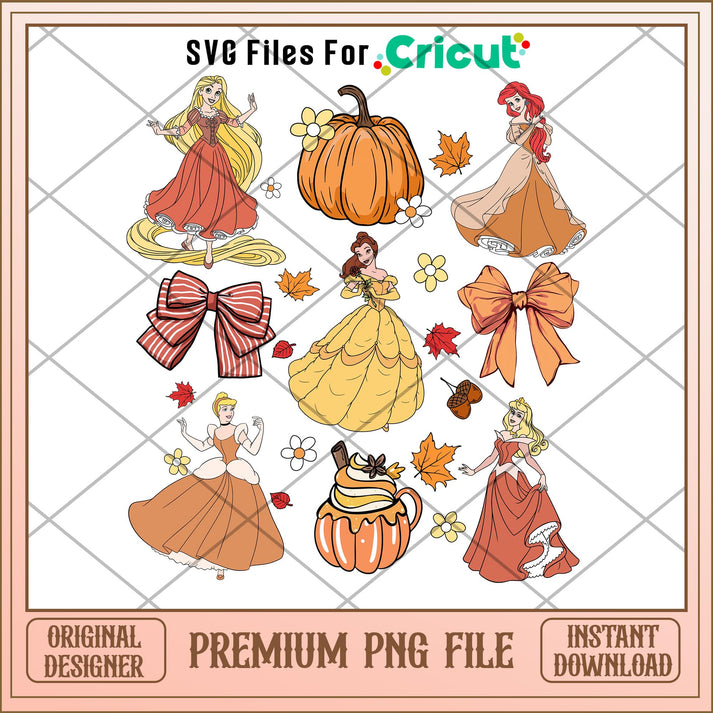 Disney princess autumn png, disney png, halloween png – svg files for ...