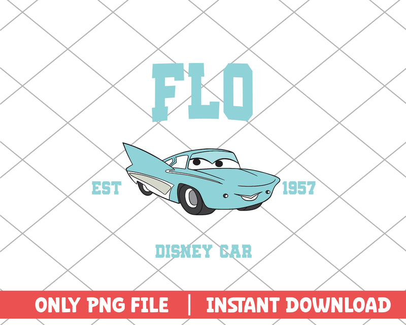 Disney cars flo est 1957 disney png – svg files for cricut