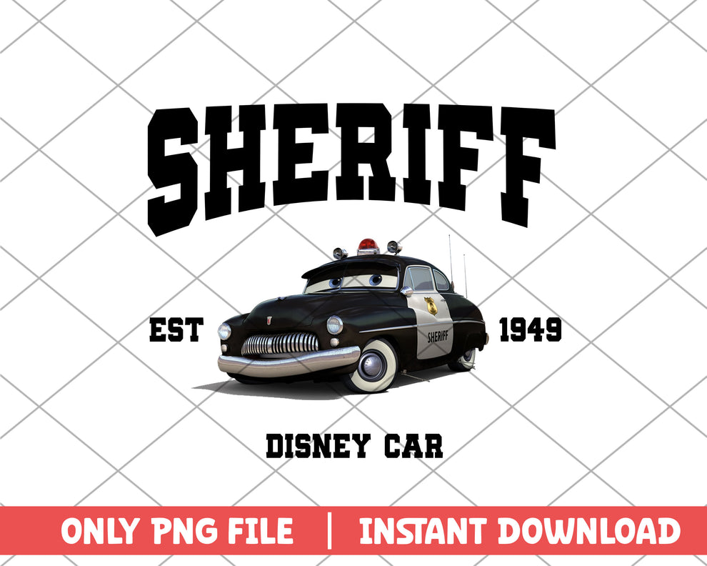 Disney car sherief disney png – svg files for cricut
