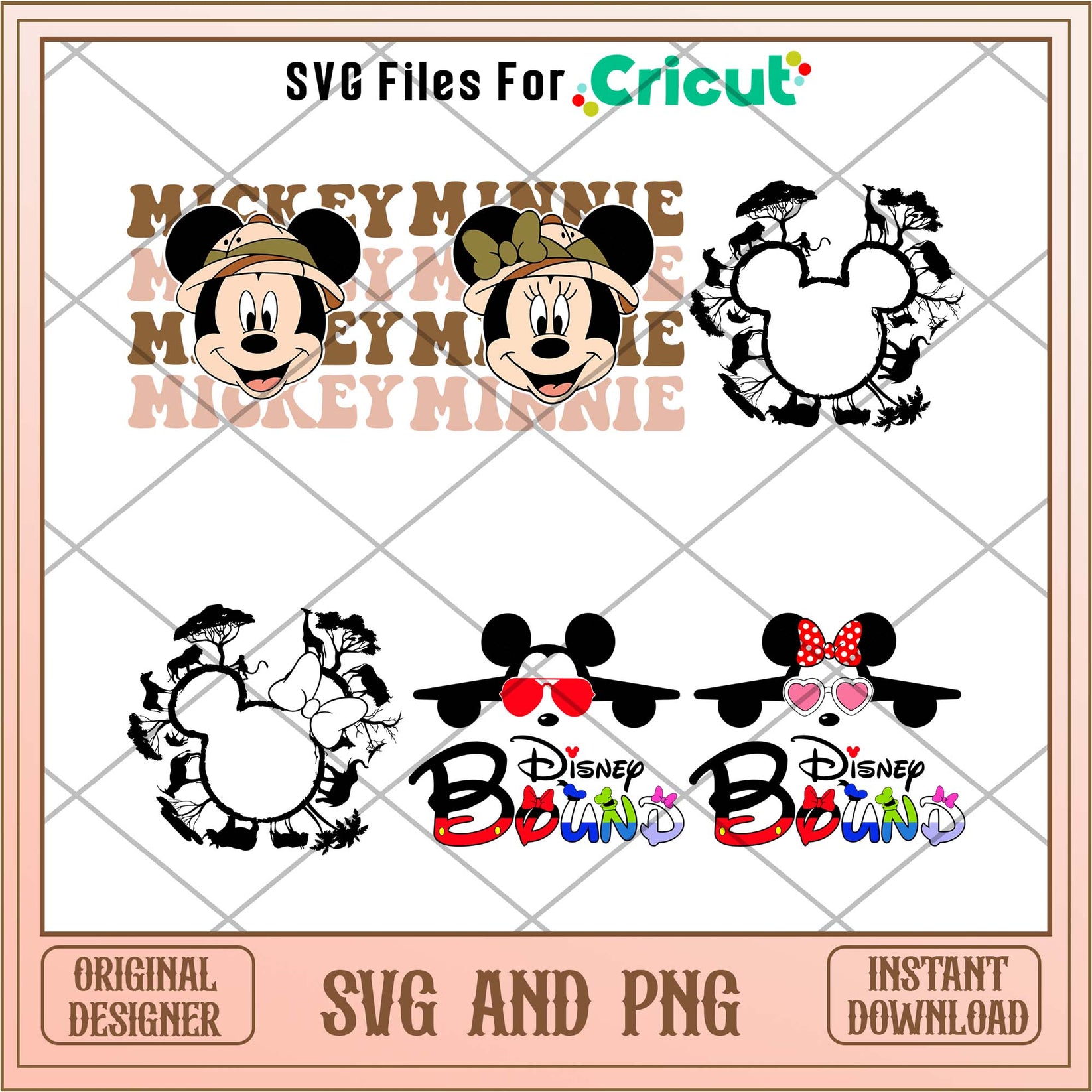 Disney wild animal logo svg bundle – svg files for cricut