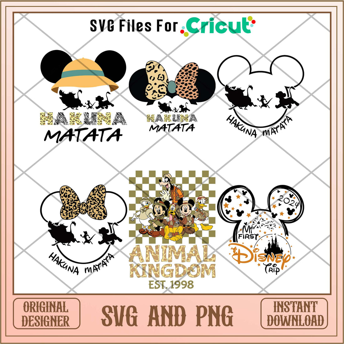 Disney Mickey leopard heads svg bundle – svg files for cricut