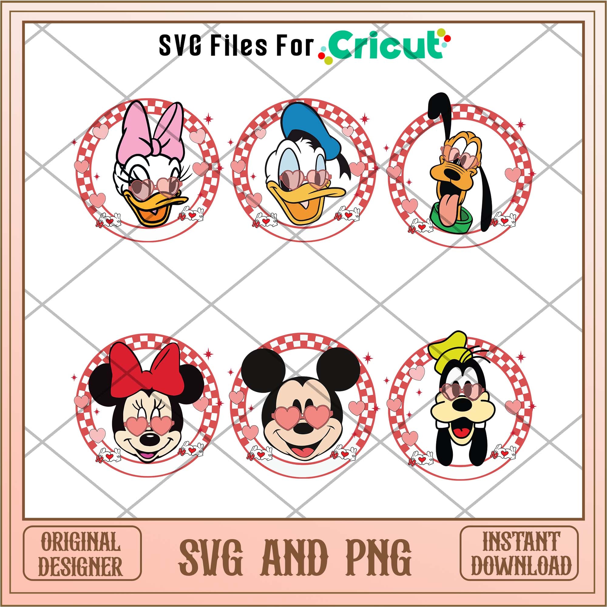 Disney friends heads svg bundle ver 3 – svg files for cricut