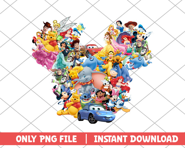 Disney characters disney png – svg files for cricut
