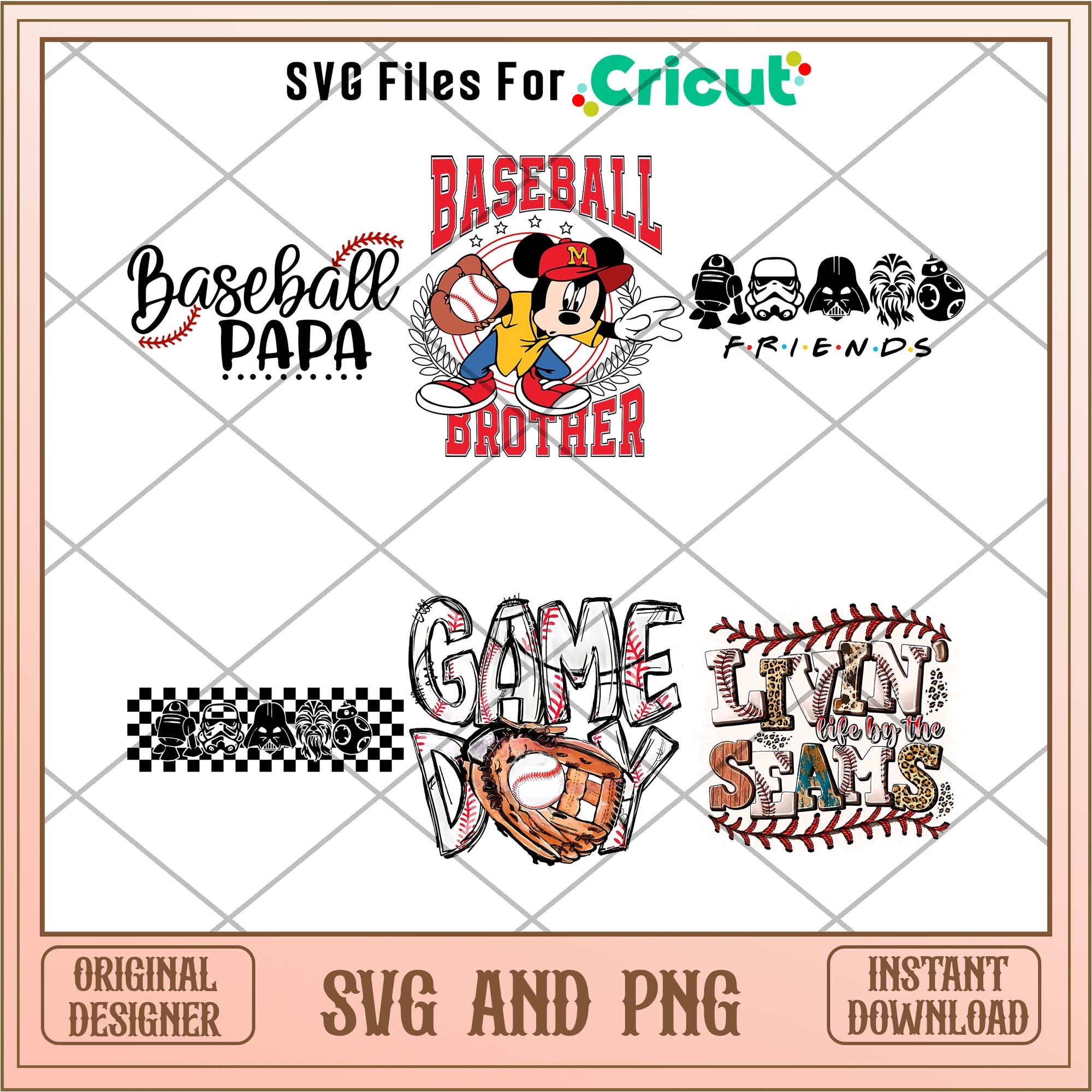 Disney baseball dad svg bundle for cricut – svg files for cricut