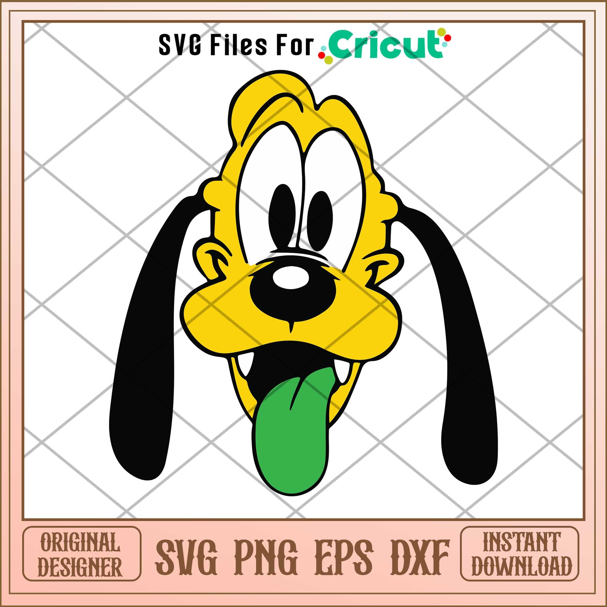 Disney dog pluto head svg, Disney characters svg, Digital Download ...
