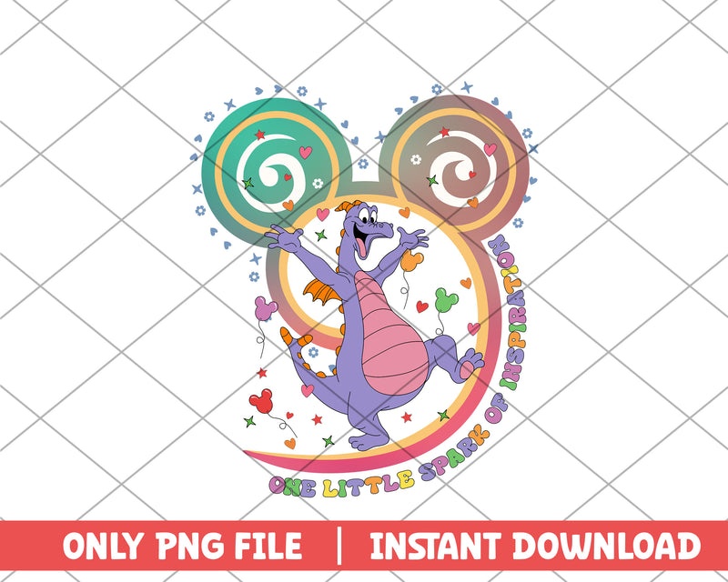 Disney figment one little spark of inspiration disney png – svg files ...