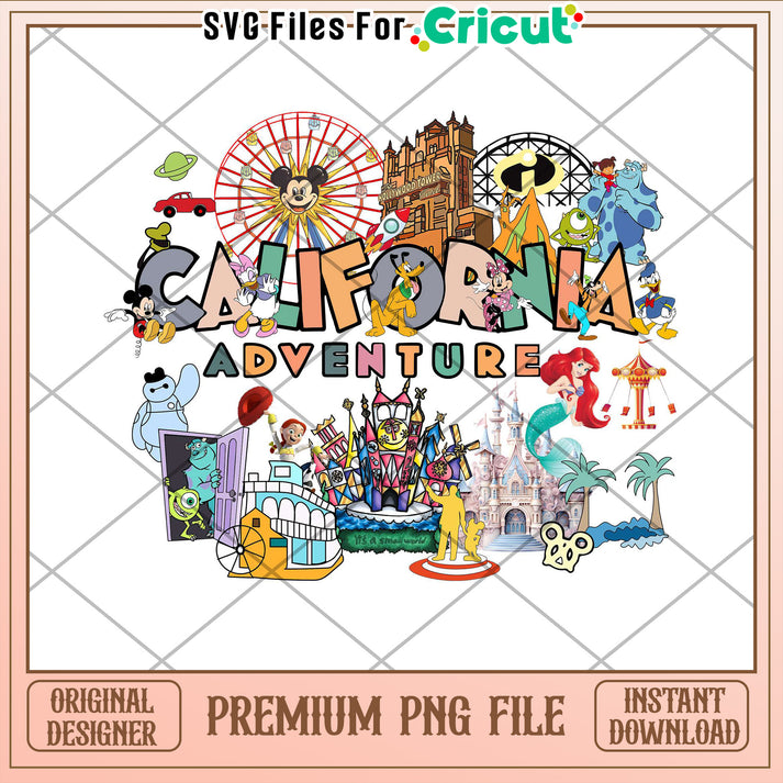 Disneyland California Adventure PNG – svg files for cricut