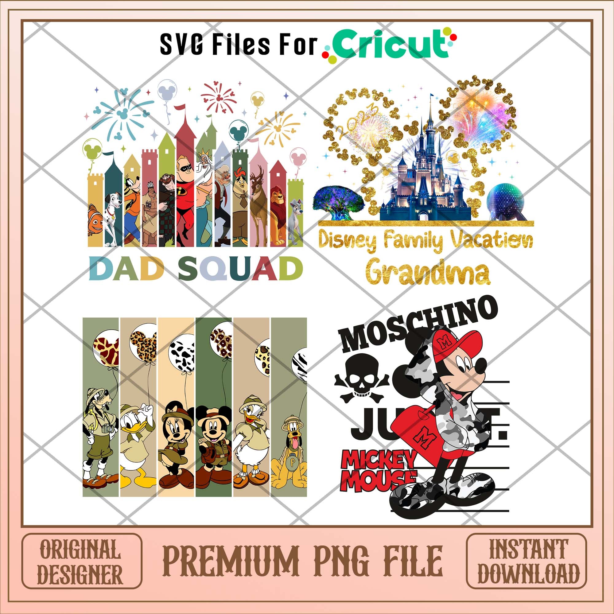 Disneyland art png bundle – svg files for cricut