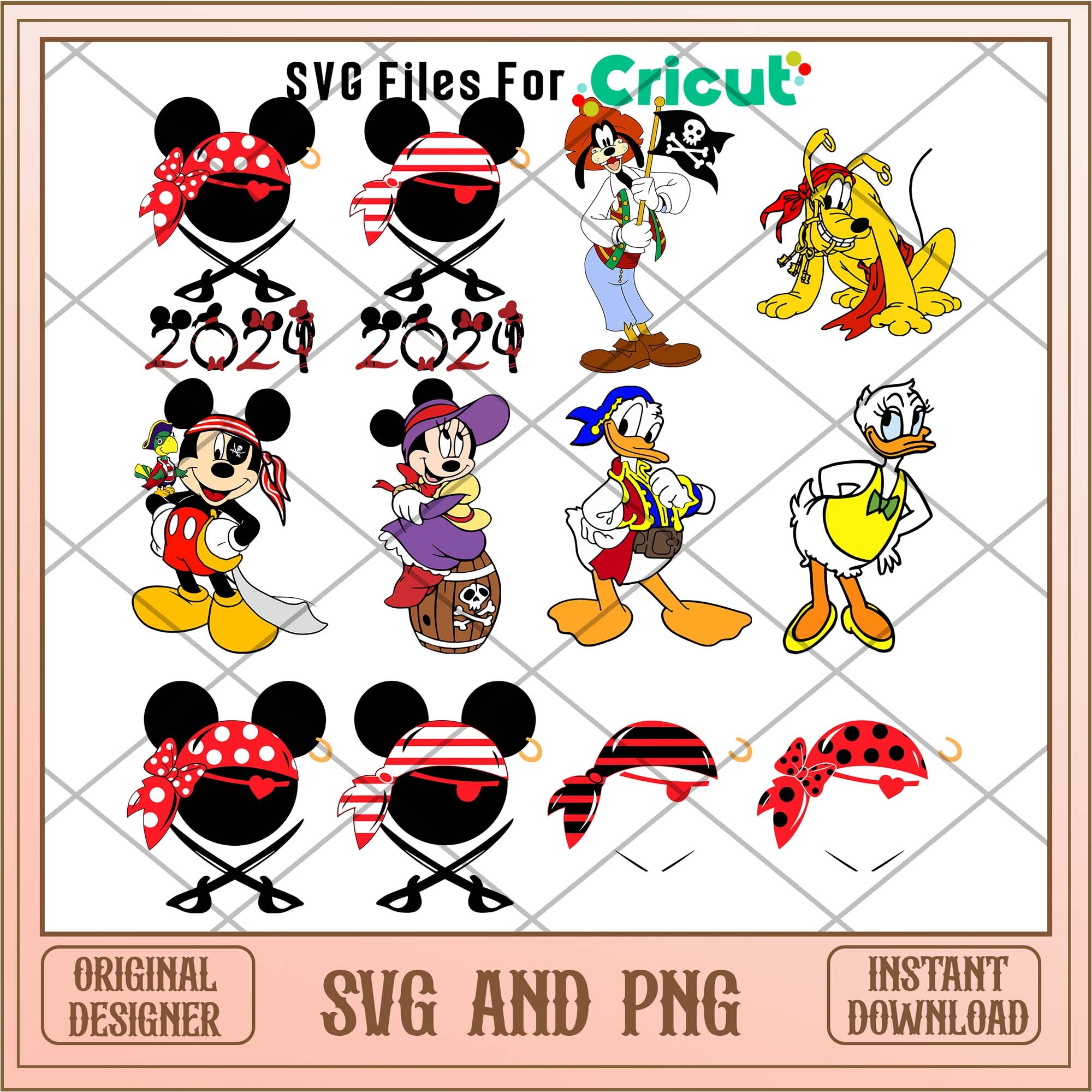 Disney friends sea cruise svg bundle – svg files for cricut