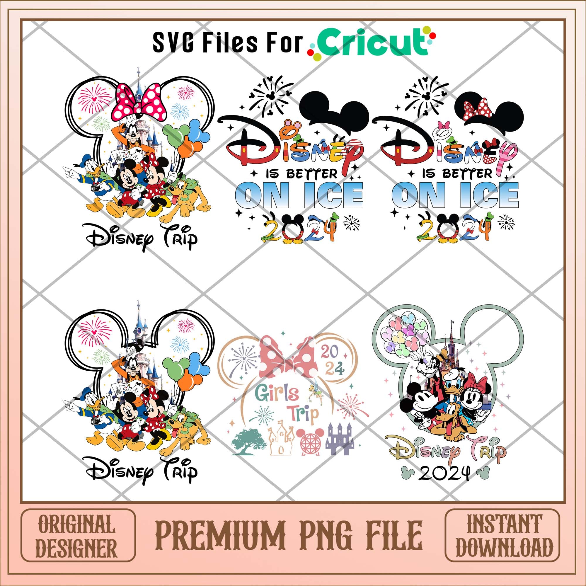 Disney trip 2024 png bundle, Instant download – svg files for cricut