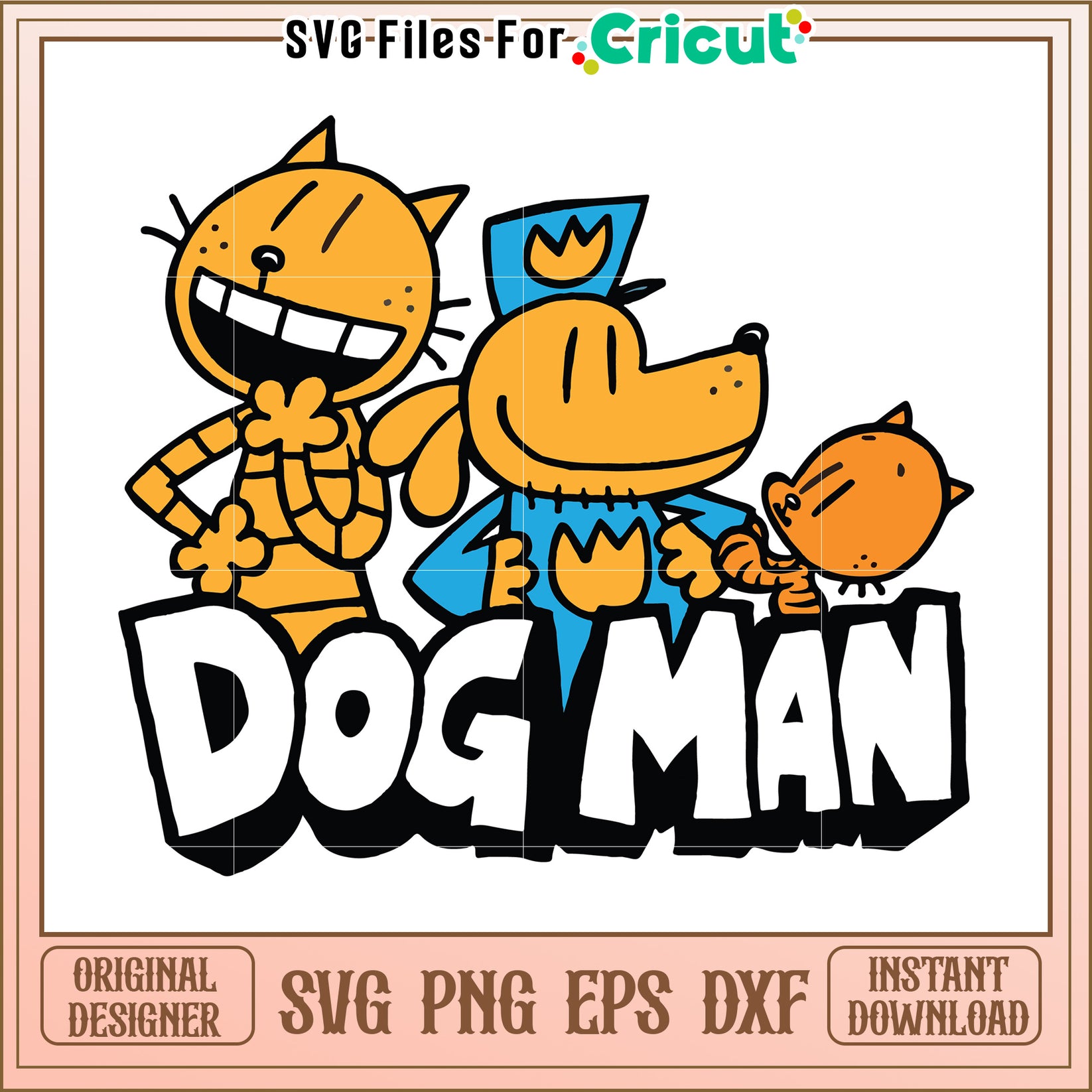 Dog Man character design for fun and creativity, ideal for kids – svg ...