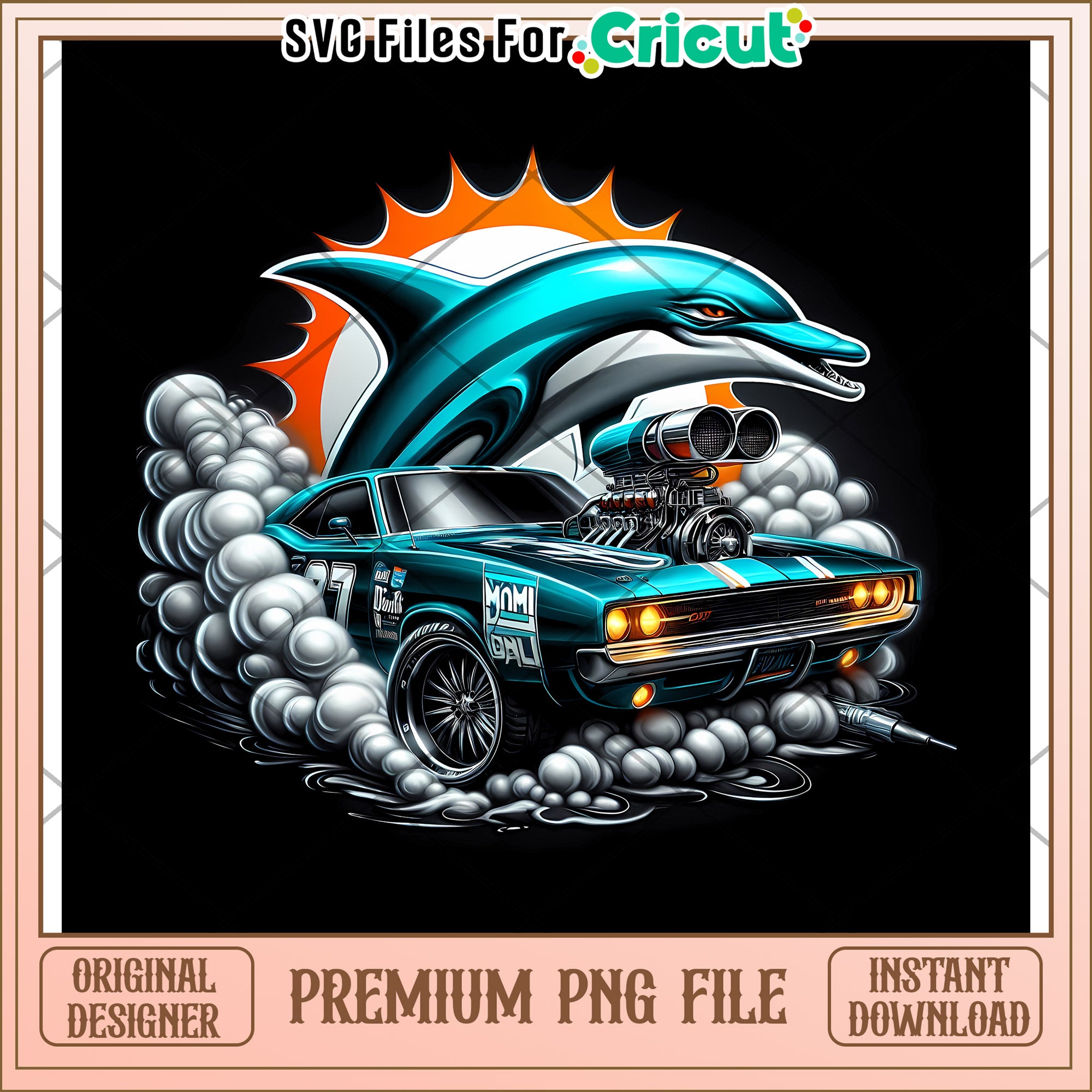 Dolphin and Car Graphic Design, Premium PNG for Creative Projects – svg ...