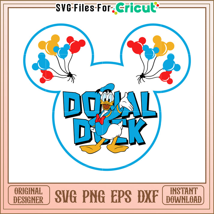 Donald Duck SVG Design Instant Download – svg files for cricut