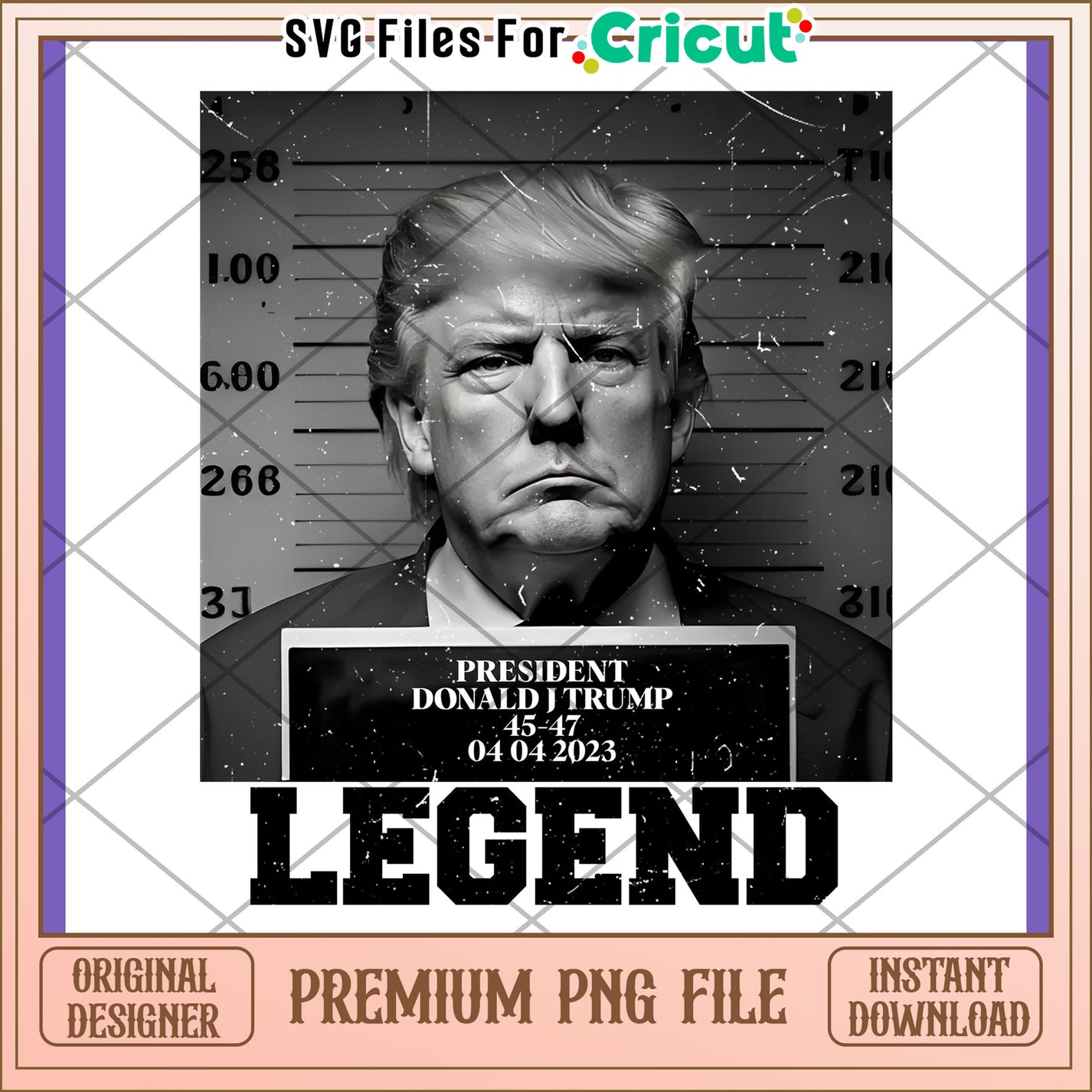Donald Trump Mugshot PNG Image Download – svg files for cricut