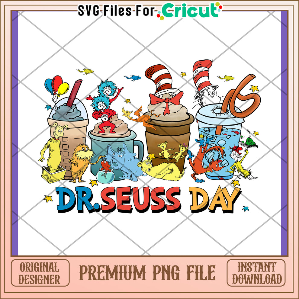 Dr Seuss Day PNG Premium Design Download – svg files for cricut