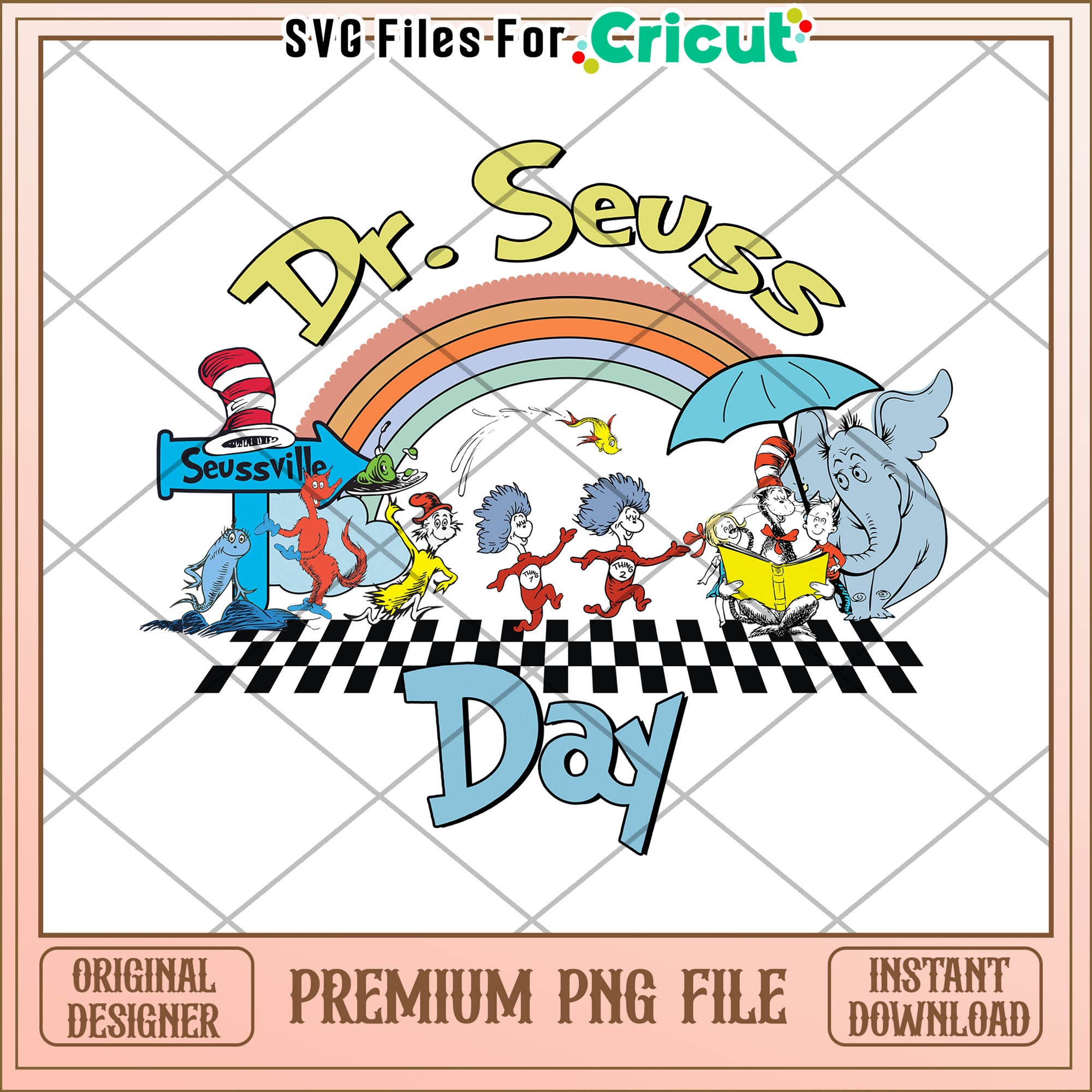 Dr Seuss Day PNG Premium Instant Download – svg files for cricut