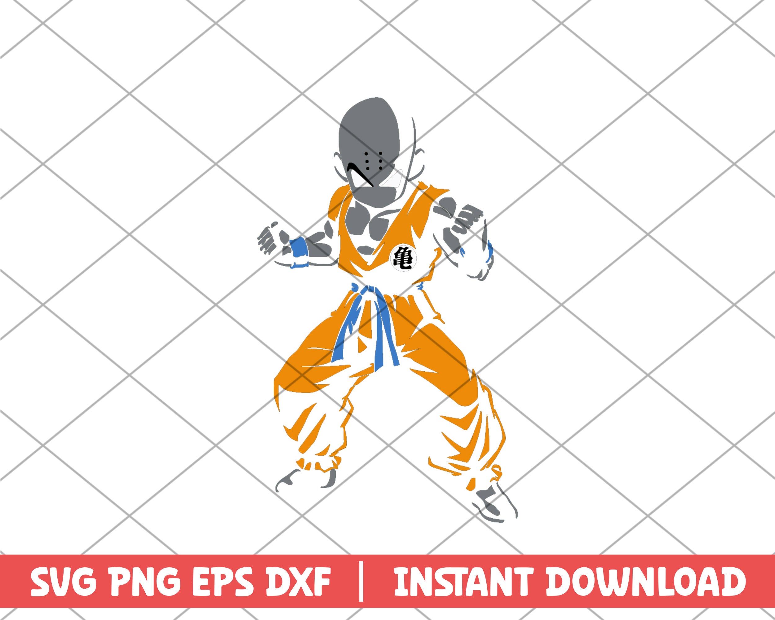 Dragon ball krillin anime svg – svg files for cricut