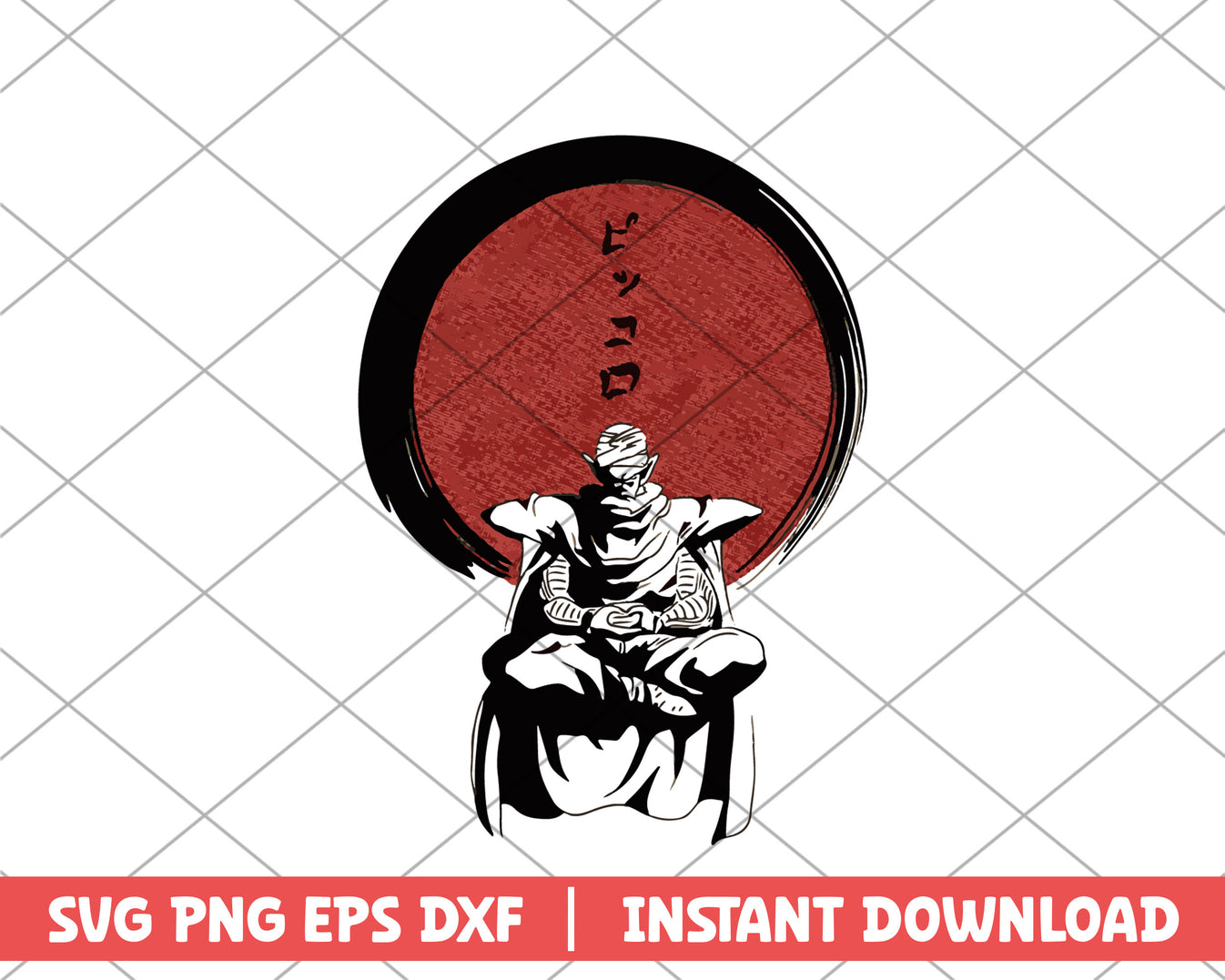 Dragon ball piccolo zen anime svg – svg files for cricut