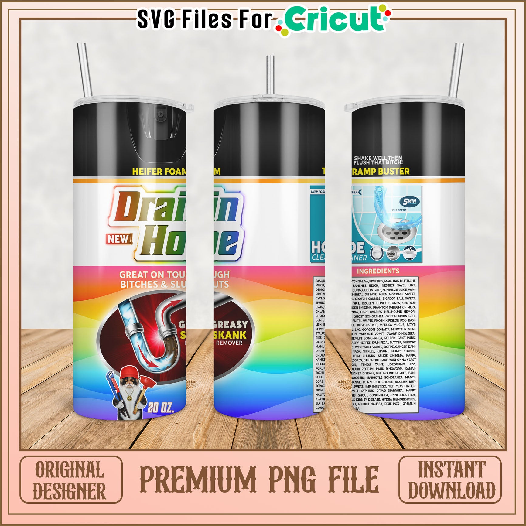 Drain Humor PNG Sublimation Design – svg files for cricut