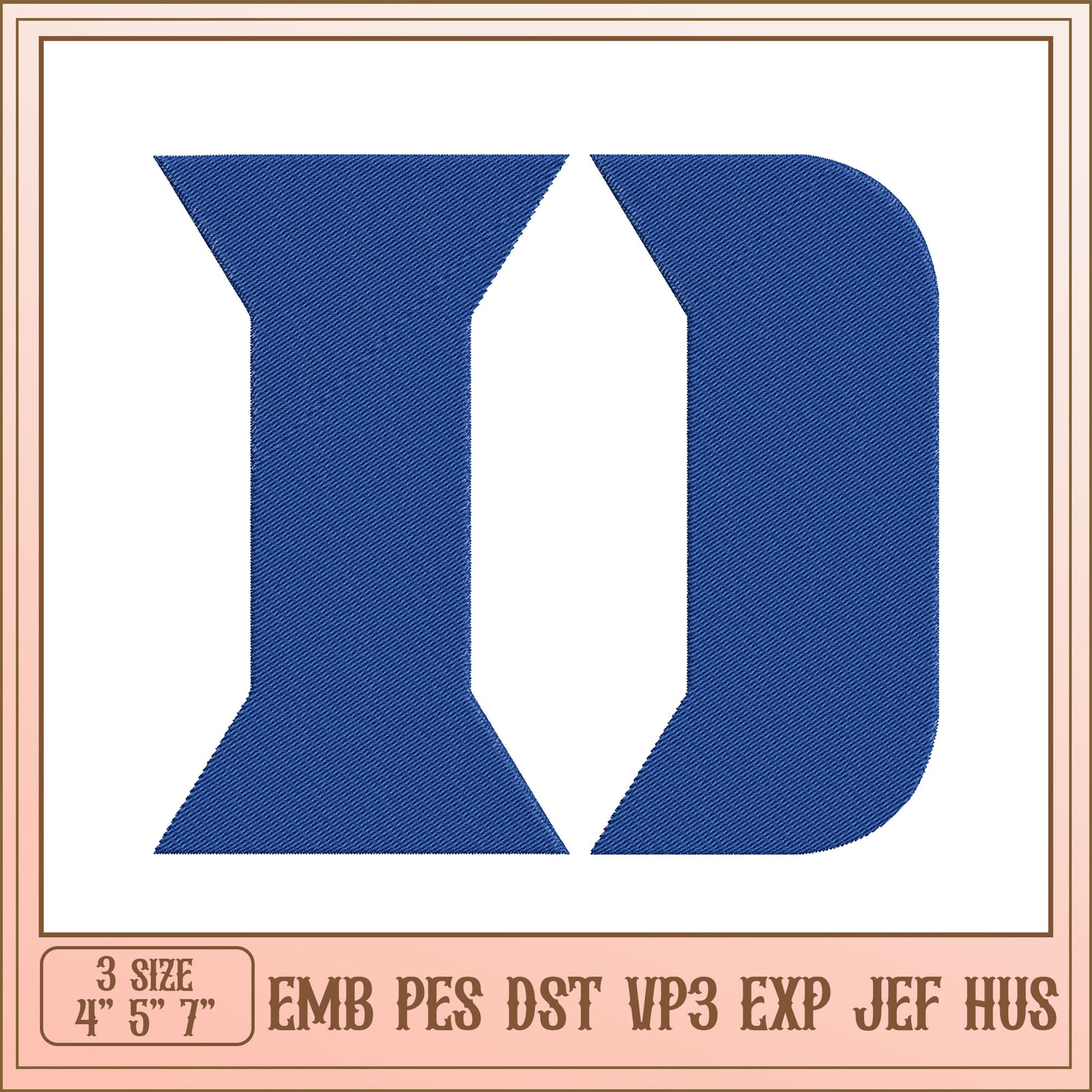 Duke D Embroidery Design – svg files for cricut