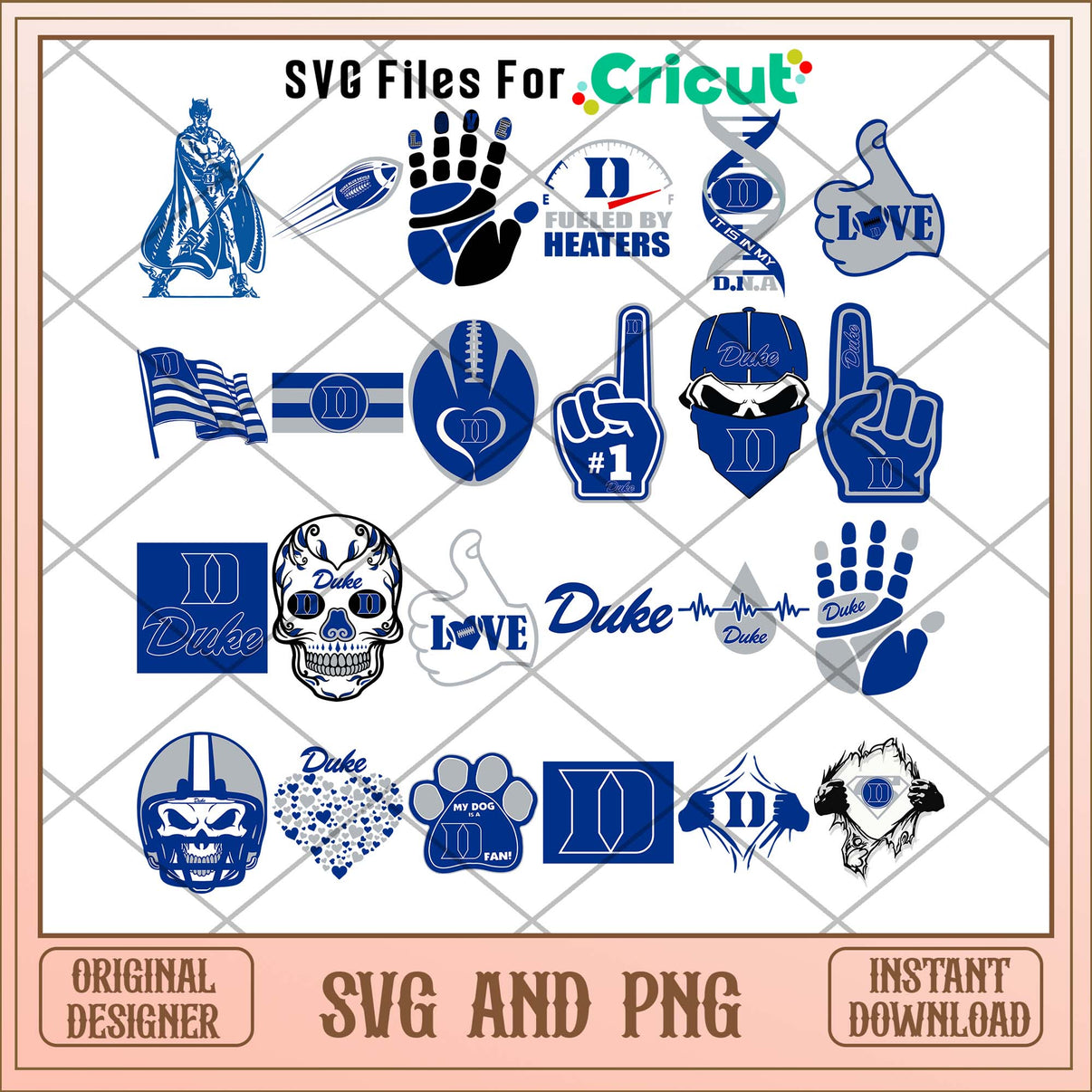 Duke bluedevil symbol svg, Duke bluedevil svg bundle, NCAA svg – svg ...