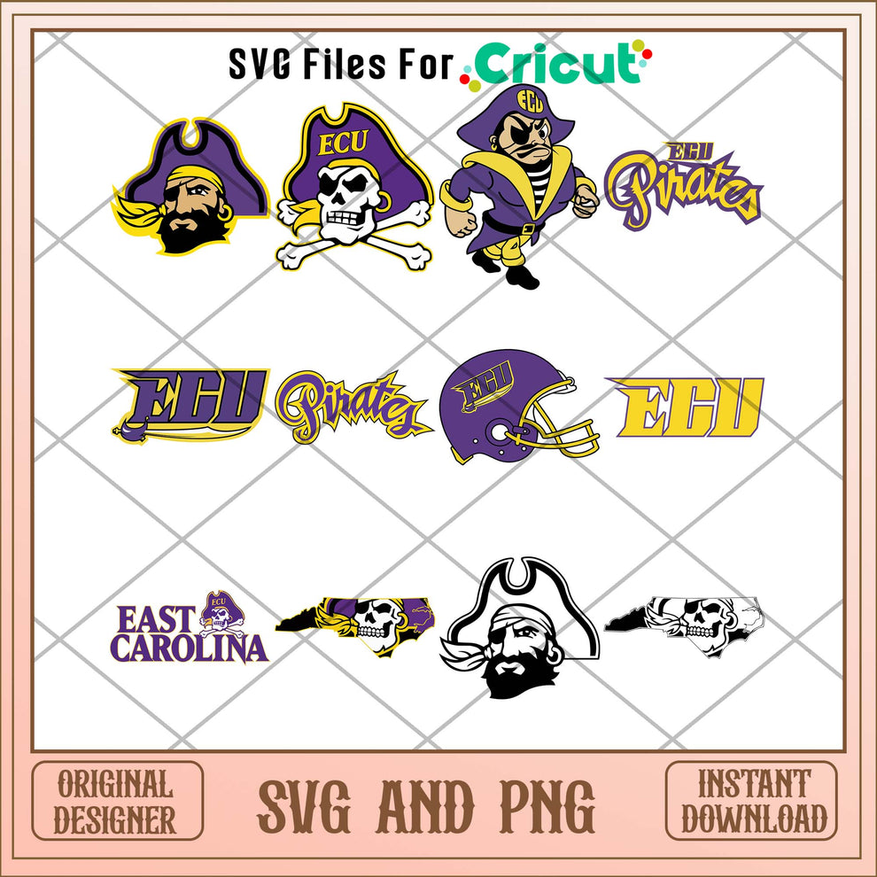 East Carolina Pirates ECU svg, East Carolina Pirates svg bundle, NCAA ...