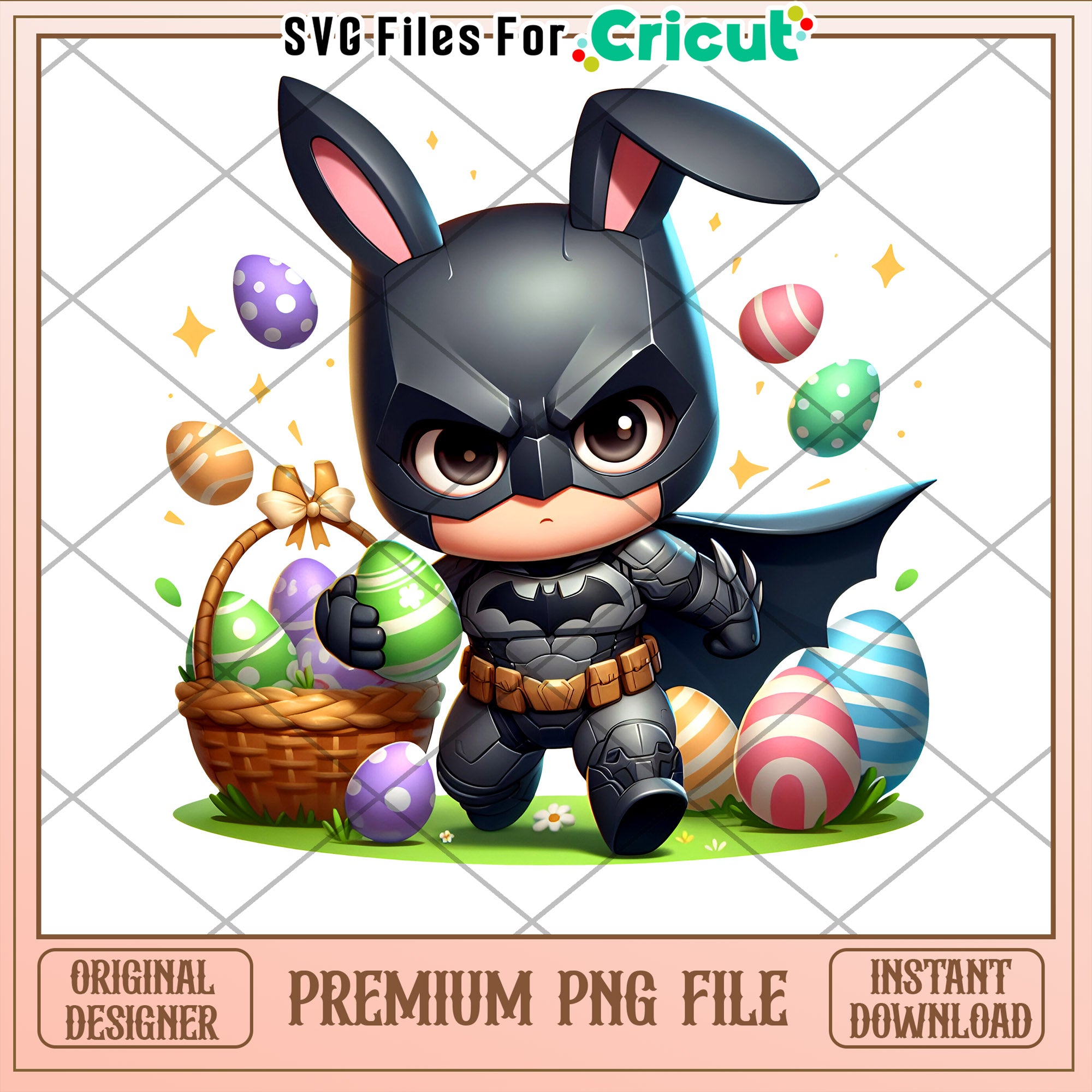 Easter Bunny Batman PNG Cricut Design – svg files for cricut