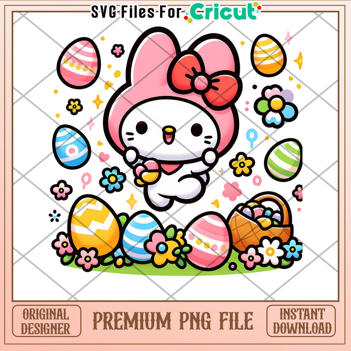 Easter Bunny PNG My Melody Design – svg files for cricut