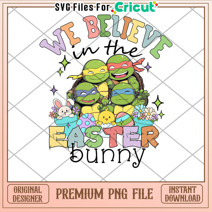 Easter Bunny TMNT PNG Design – svg files for cricut