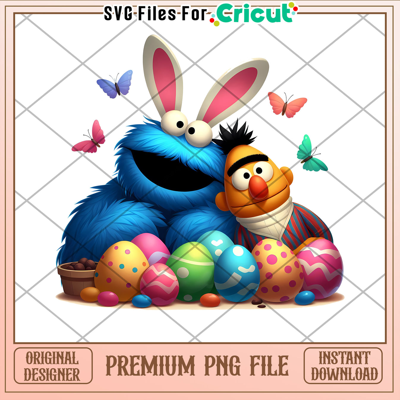 Easter Cookie Monster PNG Cricut – svg files for cricut