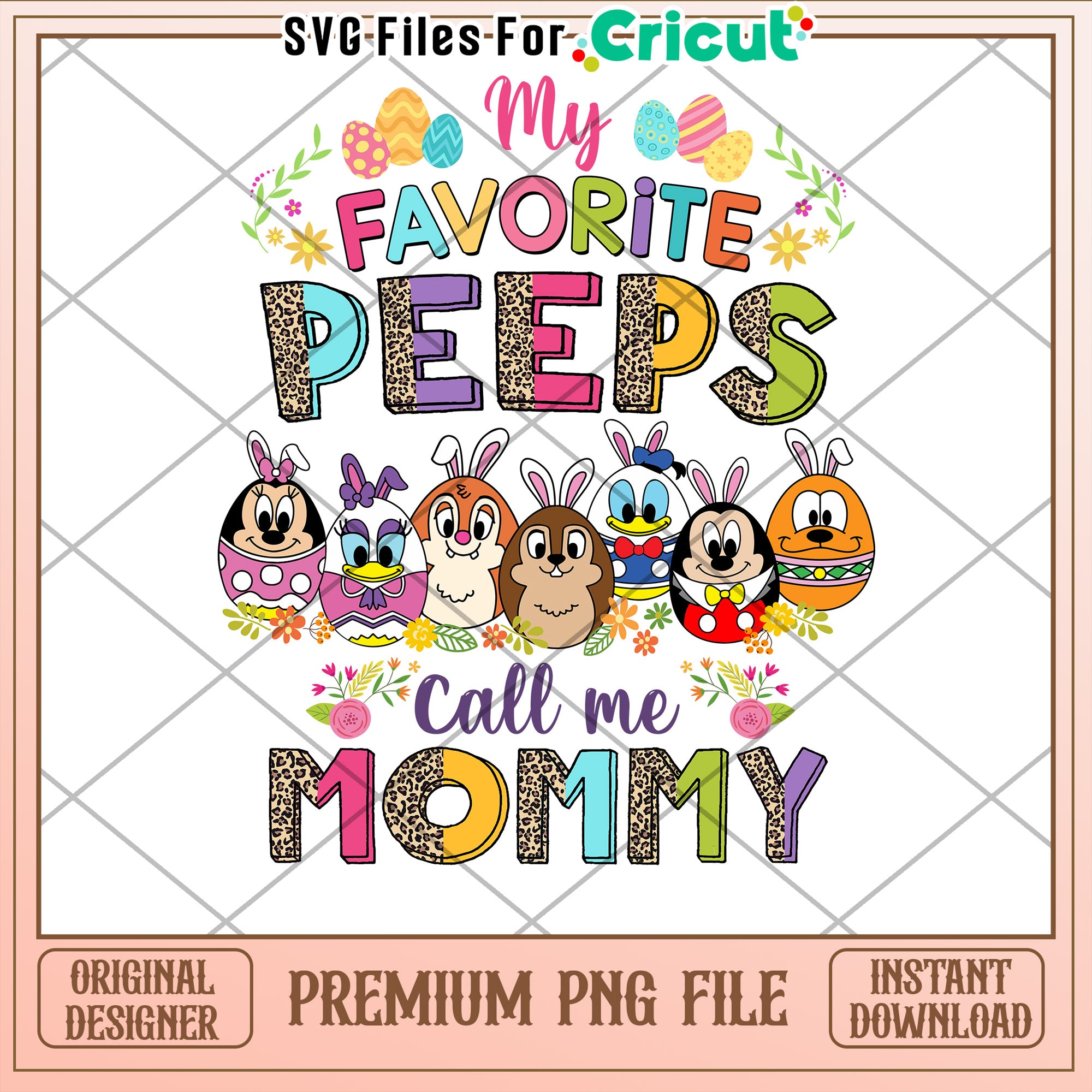 Easter Disney Peeps Mommy PNG – svg files for cricut
