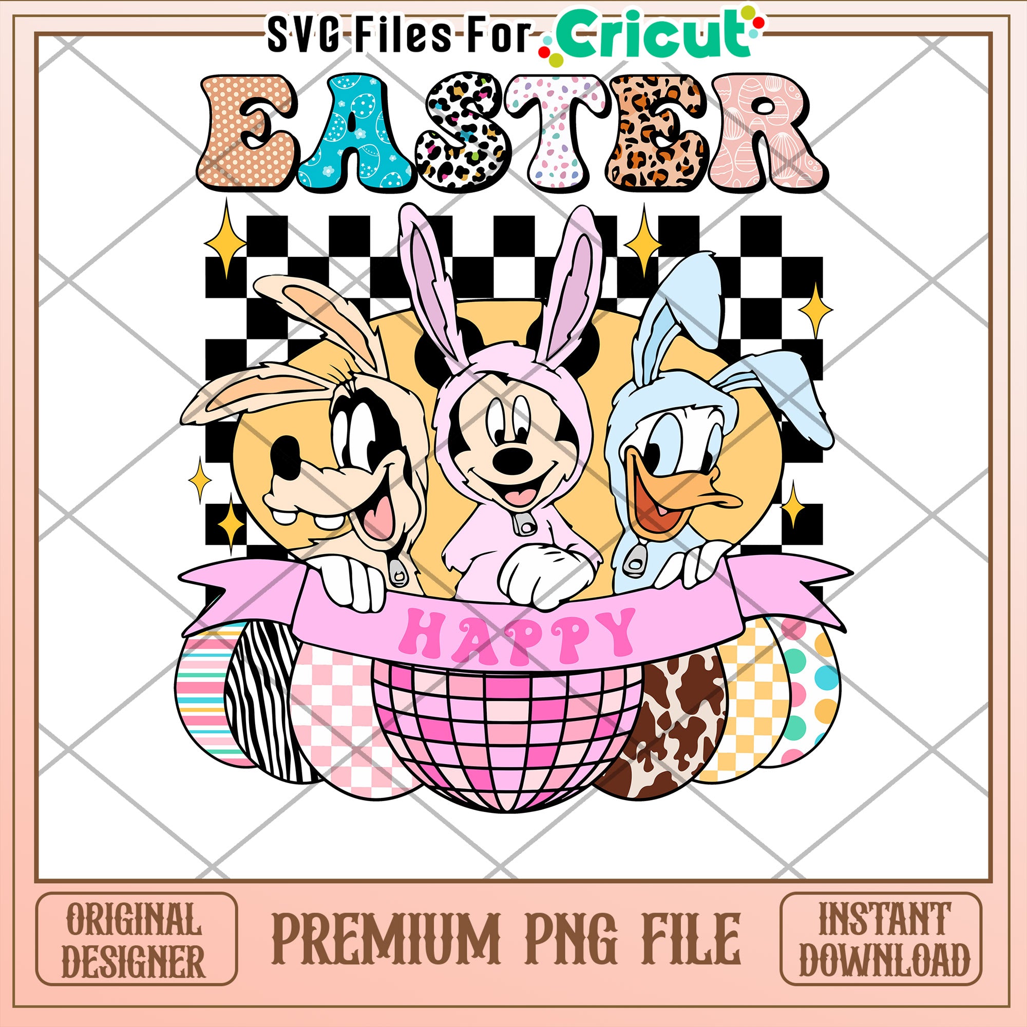 Easter Mickey Mouse PNG Design – svg files for cricut