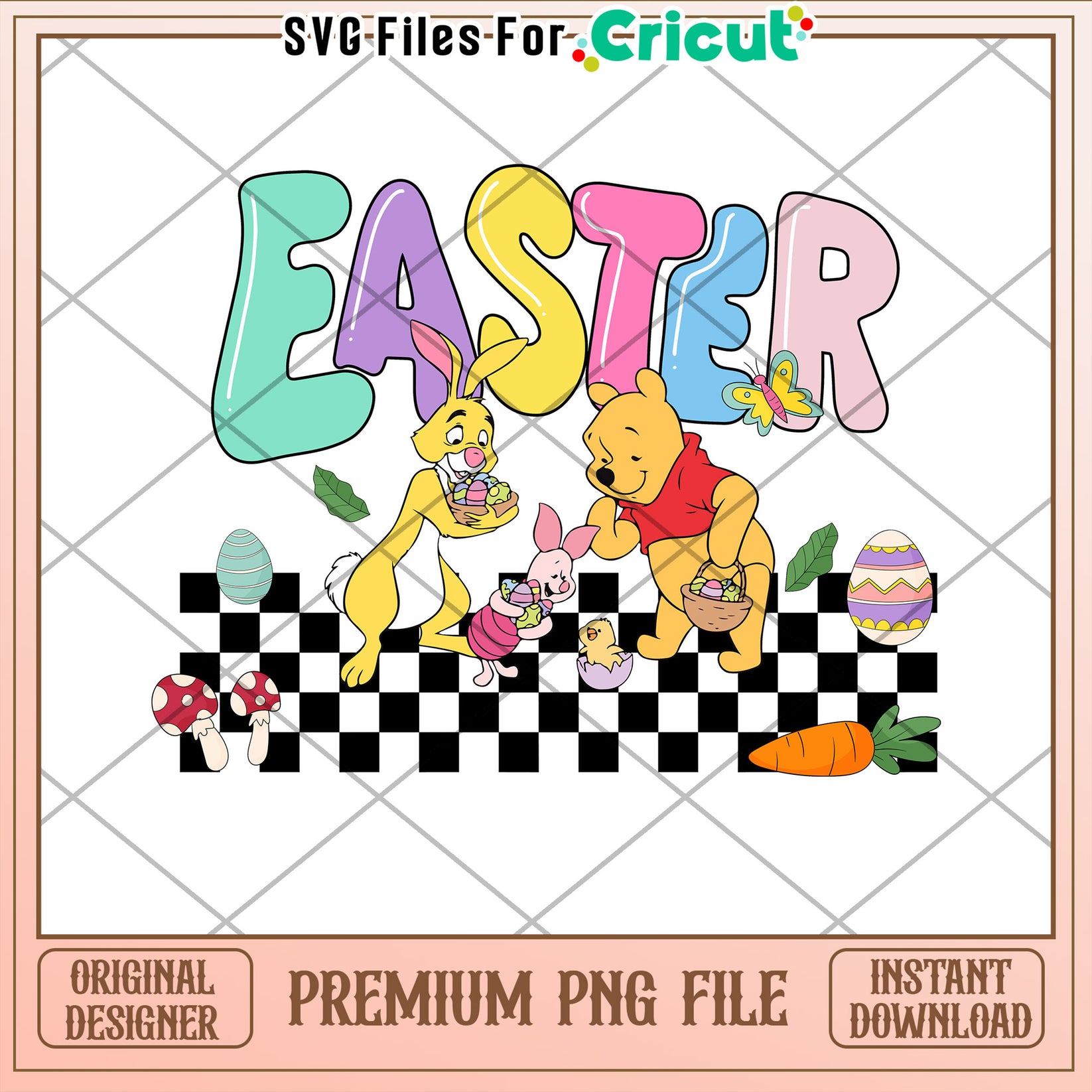 Easter PNG Design with Winnie the Pooh and Friends Download – svg files ...